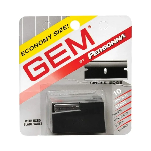 Gem Super Stainless Steel Single Edge Blades (10 Pack) – Wish4Blades