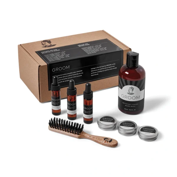 GROOM Deluxe Beard Care Set: Ultimate Grooming - Wish4Blades