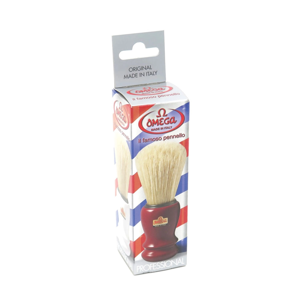 Omega 10108: Pure Bristle Shaving Brush - Wish4Blades