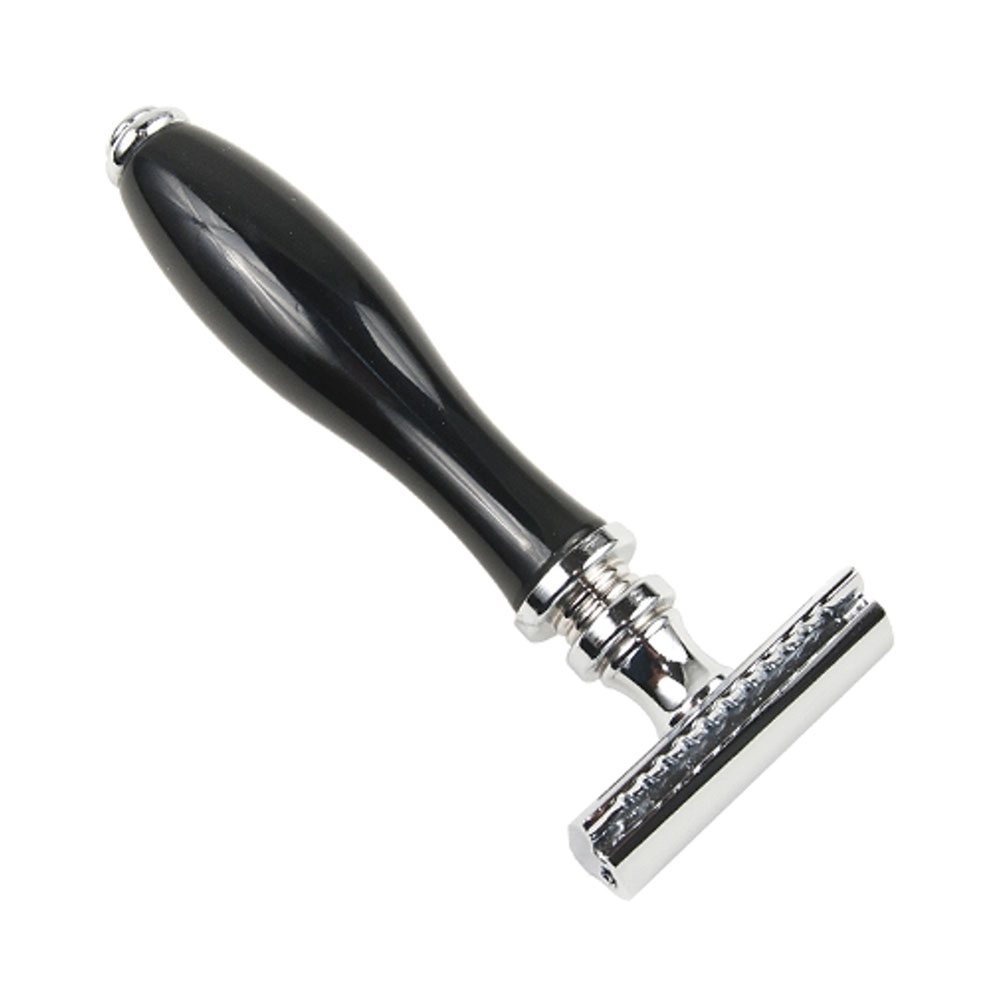 Parker 111B Black Resin Handle Safety Razor - Wish4Blades