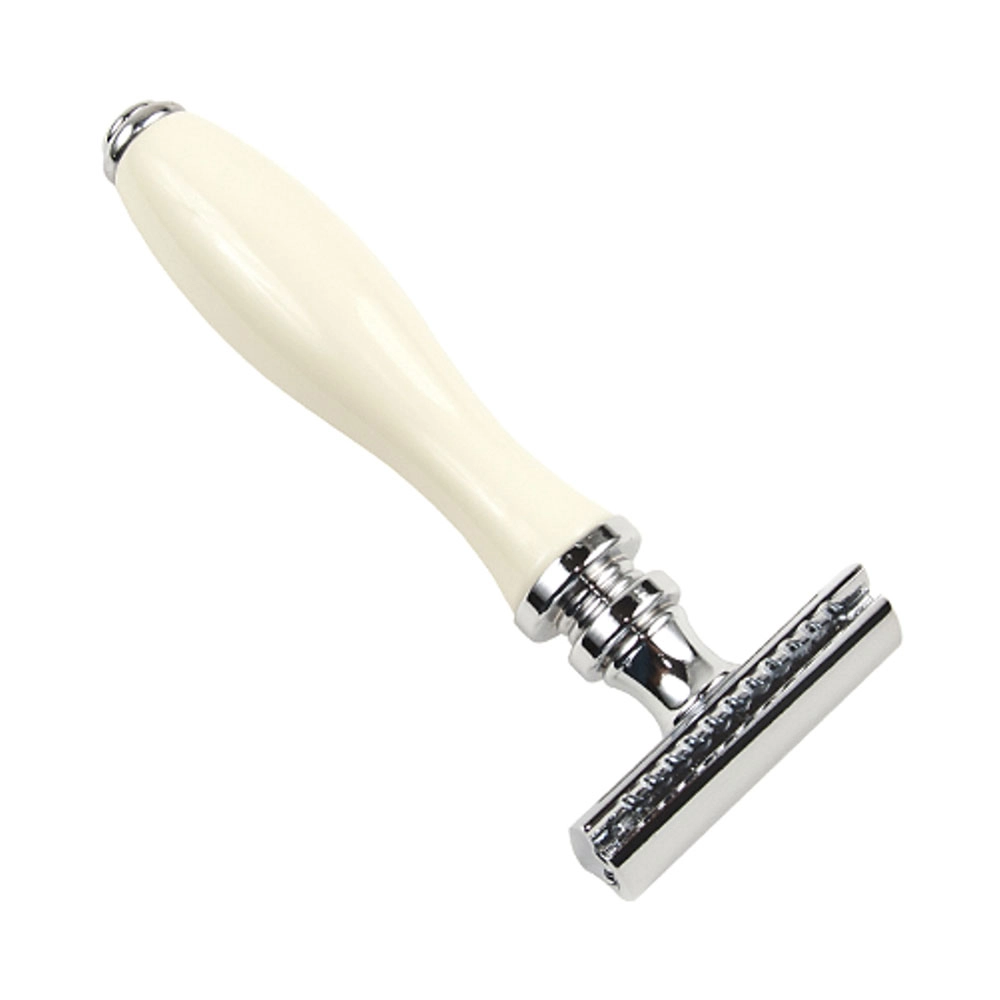 Parker 111W White Resin Handle Safety Razor - Wish4Blades