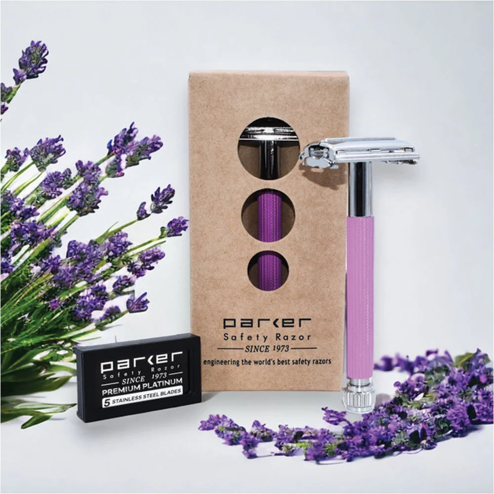 Parker 29L Lavender Butterfly Safety Razor - Wish4Blades