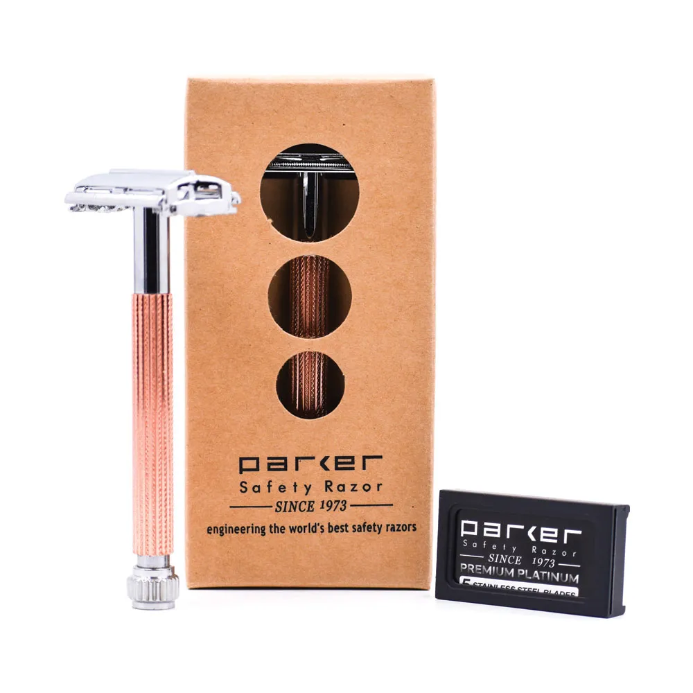 Parker 29L Rose Gold Safety Razor - Wish4Blades