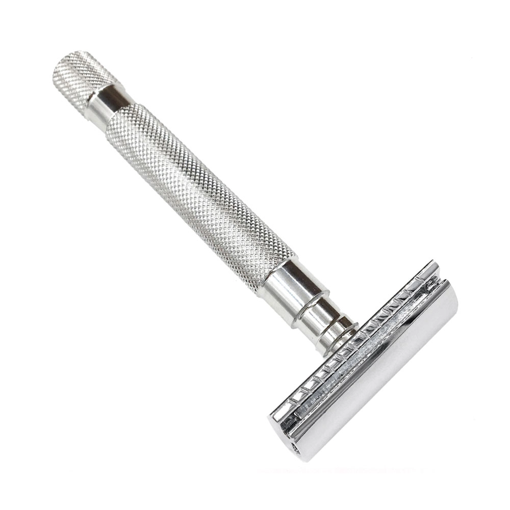 Parker 64S Stainless Steel Handle Safety Razor - Wish4Blades