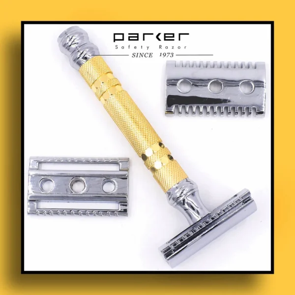 Parker Convertible Safety Razor with Open & Closed Comb Plates ...