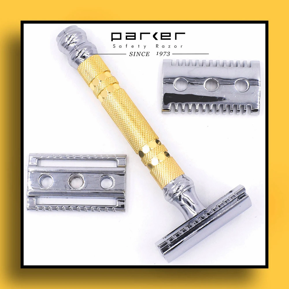 Parker Convertible Safety Razor with Open & Closed Comb Plates ...