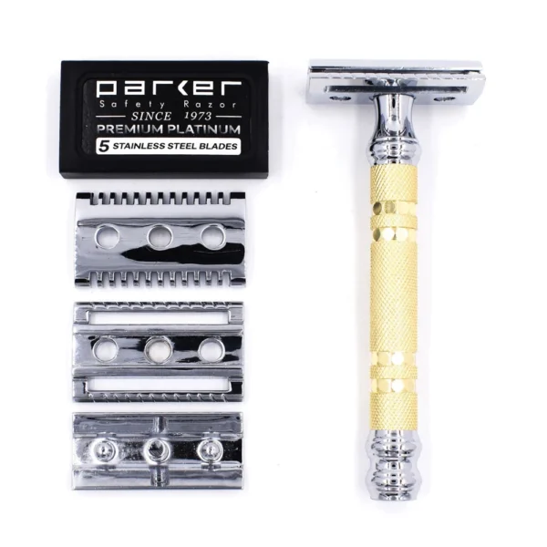 Parker Convertible Safety Razor with Open & Closed Comb Plates ...