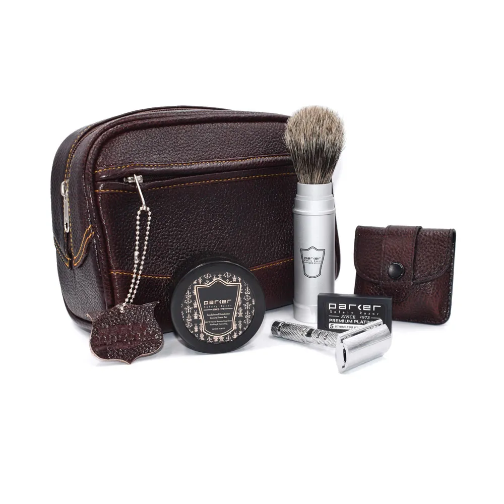 Parker Deluxe Travel Shave Kit - Wish4Blades