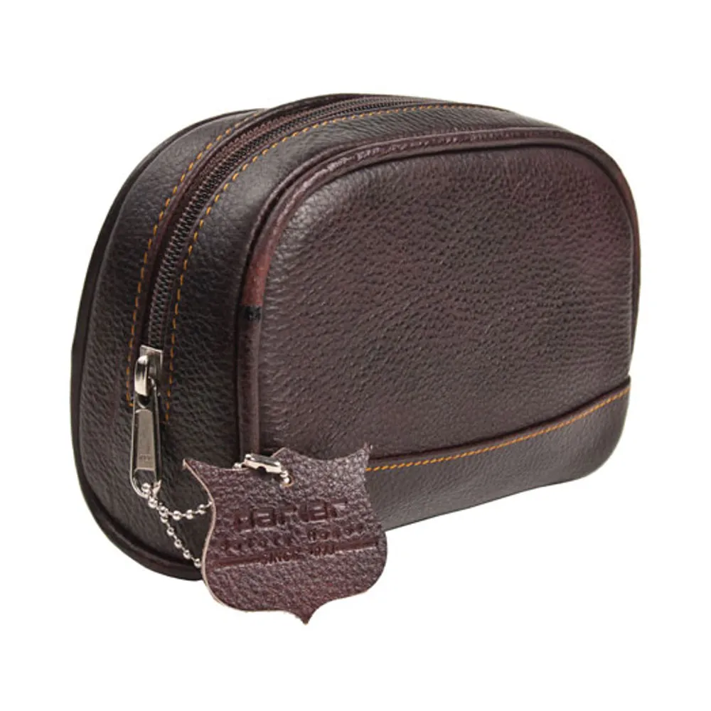 Parker Leather Small Toiletry Bag - Wish4Blades