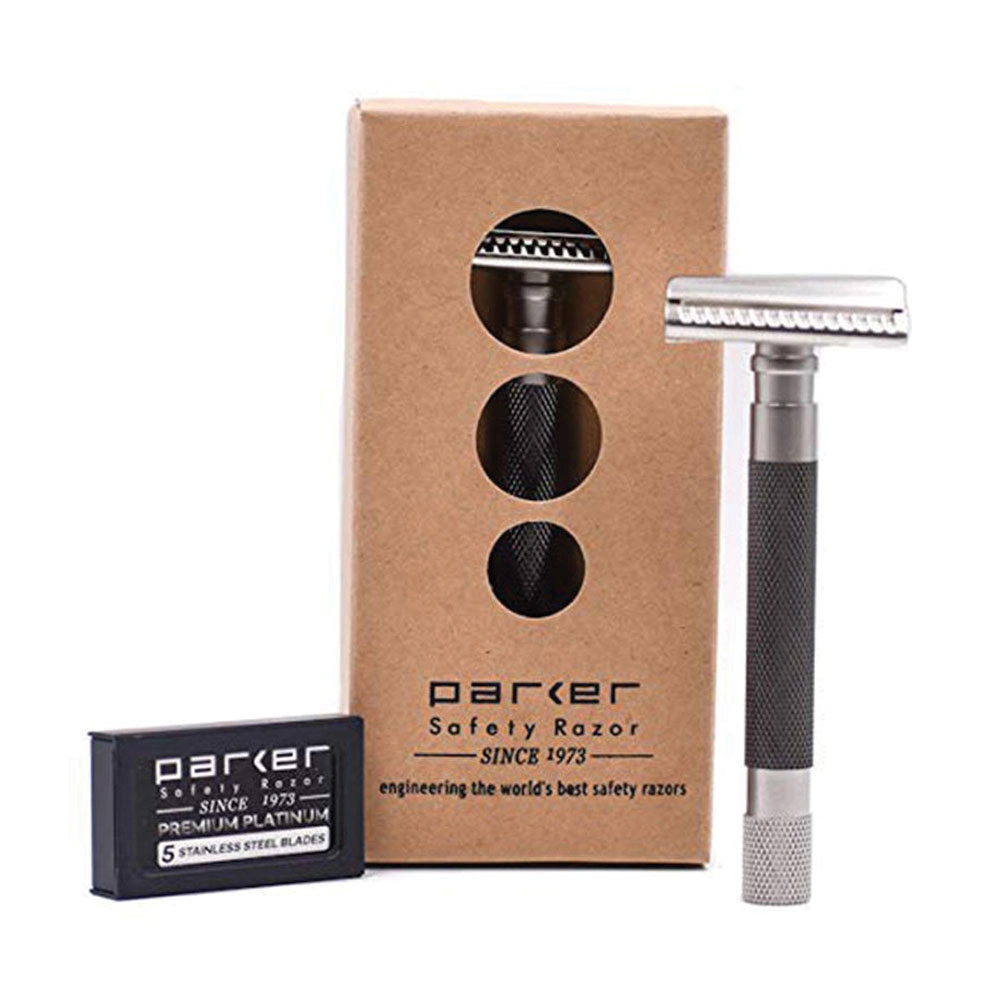 Parker Semi-Slant Safety Razor with 5 Blades - Wish4Blades