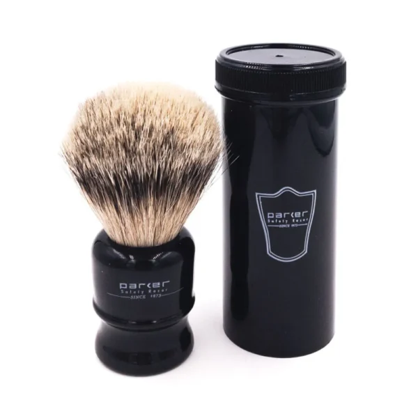 Parker 100% Silvertip Travel Shave Brush - Wish4Blades