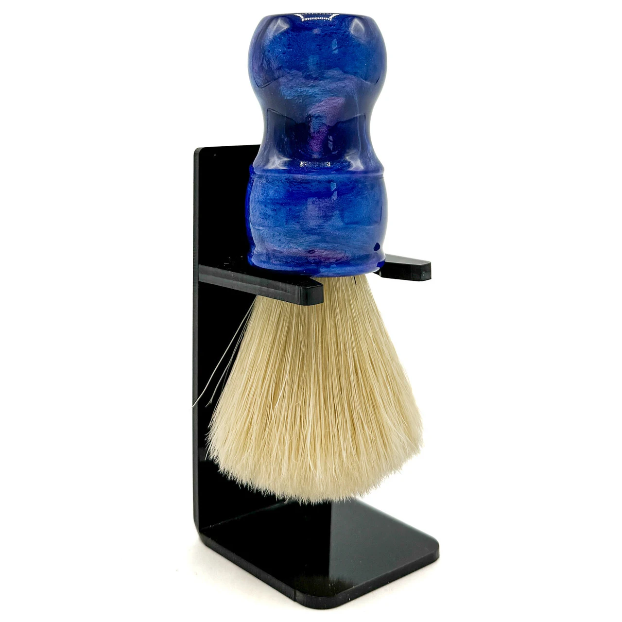 Big Blue Boar Shave Brush – Iridescent Handle - Wish4Blades