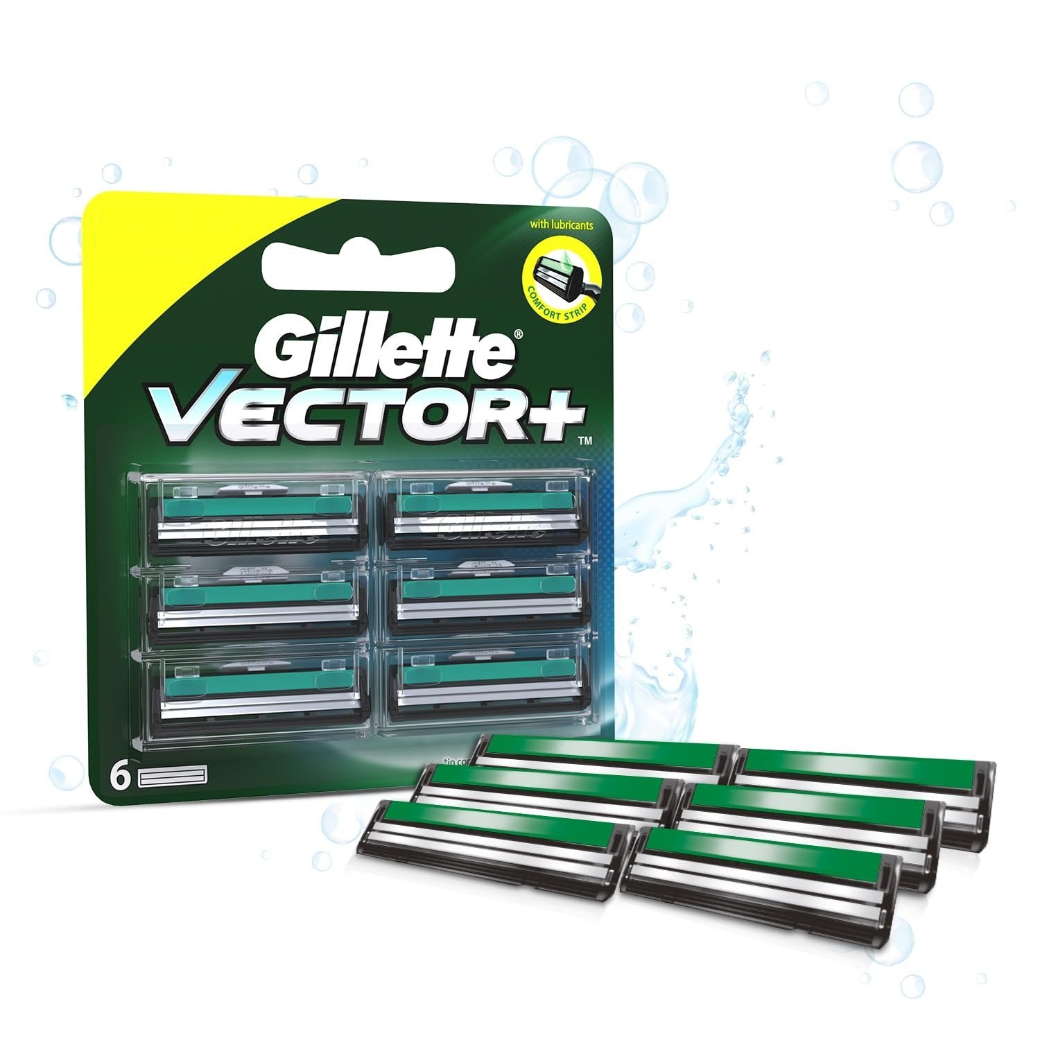 Gillette Vector Plus Razor Cartridge | Twin Blade Precision
