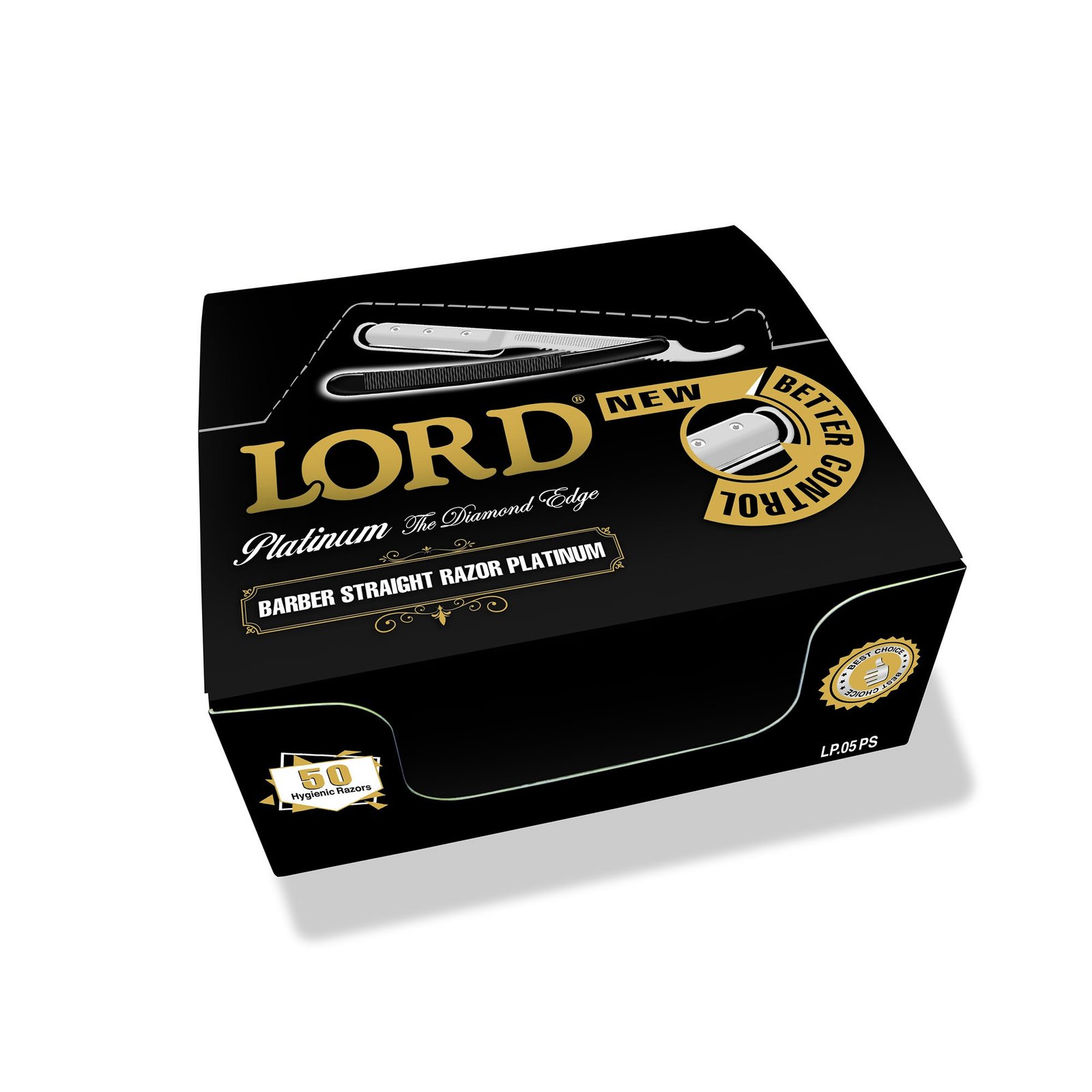 Lord Platinum Pro Disposable Barber Blades – 50 Single-Use Blades